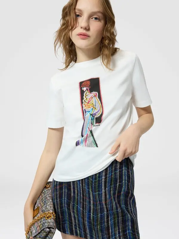 Missoni Printed Cotton Jersey Crewneck T-shirt