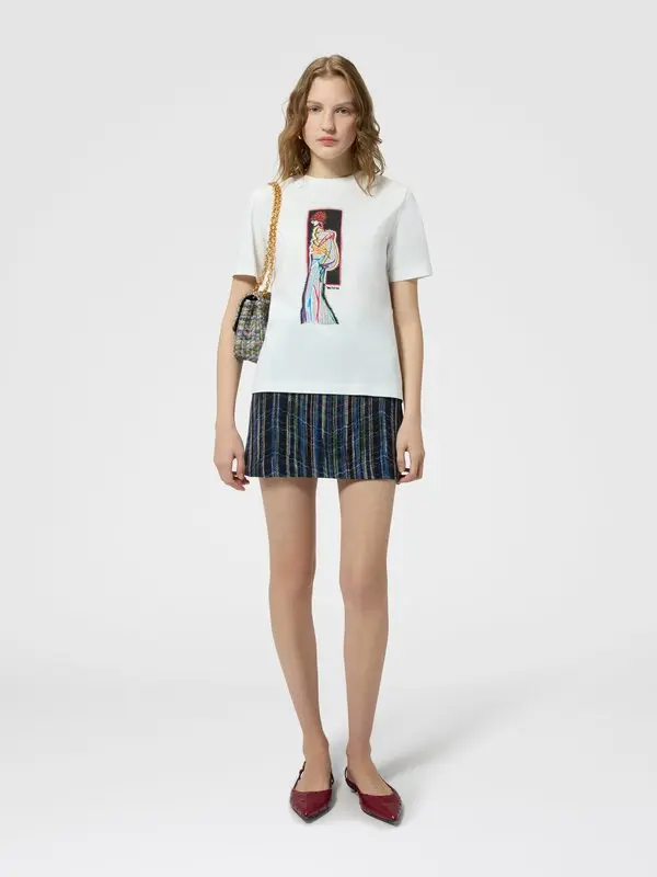 Missoni Printed Cotton Jersey Crewneck T-shirt