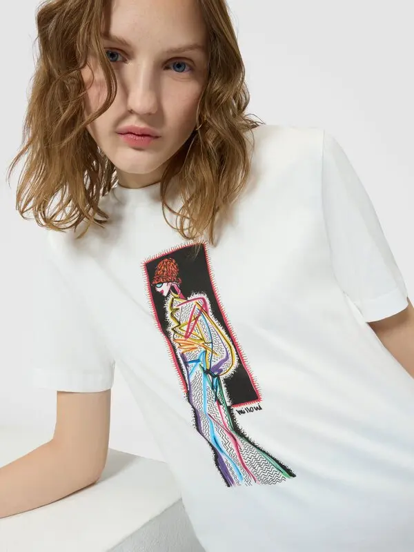 Missoni Printed Cotton Jersey Crewneck T-shirt
