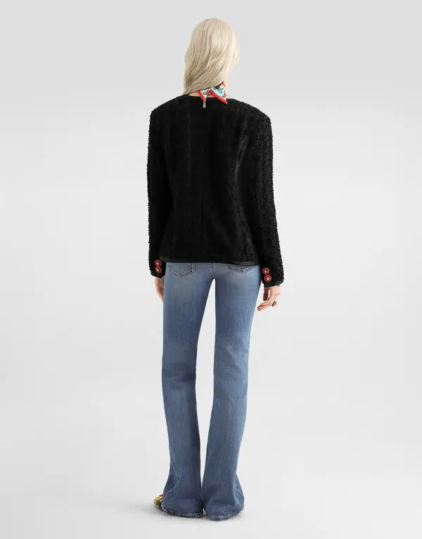 Dolce & Gabbana Multi-colored Flared Denim Trousers