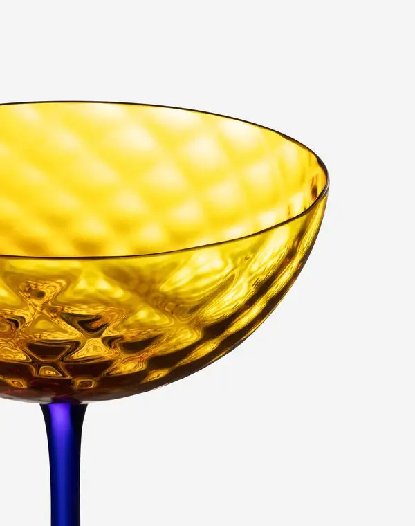 Dolce & Gabbana Hand-blown Murano Champagne Glass With Balloton Pattern