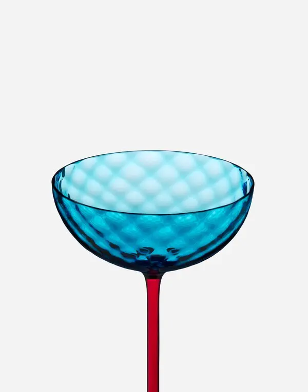 Dolce & Gabbana Hand-blown Murano Champagne Glass With Balloton Pattern