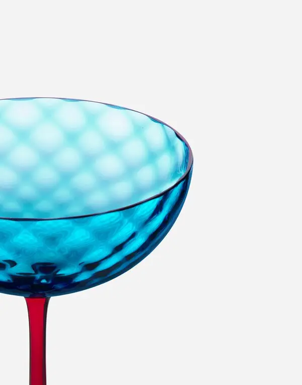 Dolce & Gabbana Hand-blown Murano Champagne Glass With Balloton Pattern