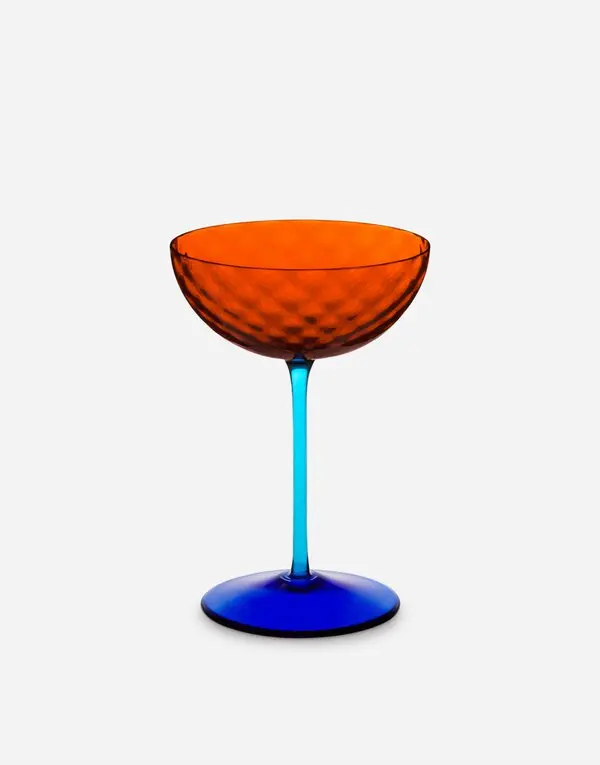 Dolce & Gabbana Hand-blown Murano Champagne Glass - Multicolor