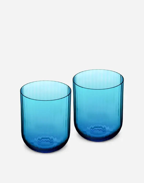 Dolce & Gabbana Set 2 Hand-blown Murano Beverage Glasses - Multicolor