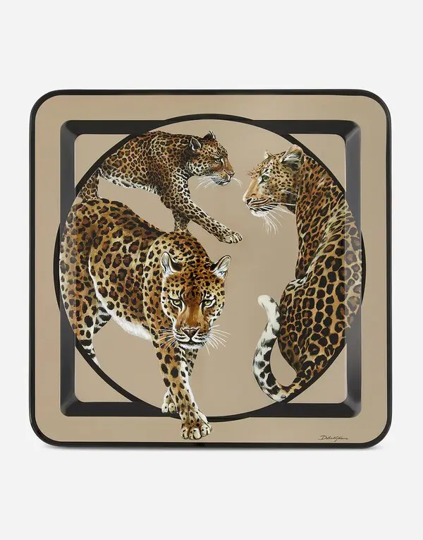 Dolce & Gabbana Wooden Tray Large - Multicolor