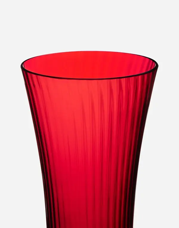 Dolce & Gabbana Murano Glass Wine Pitcher With Ribbed Pattern