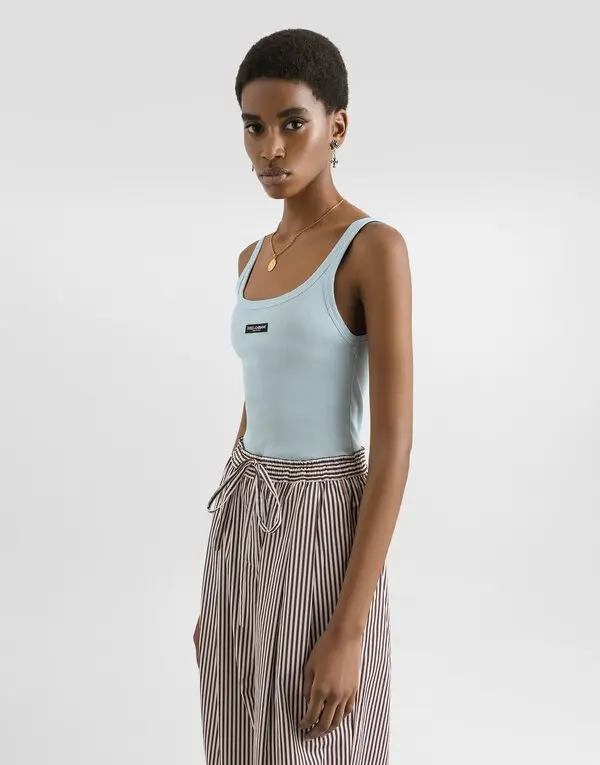 Dolce & Gabbana Ribbed Tank Top