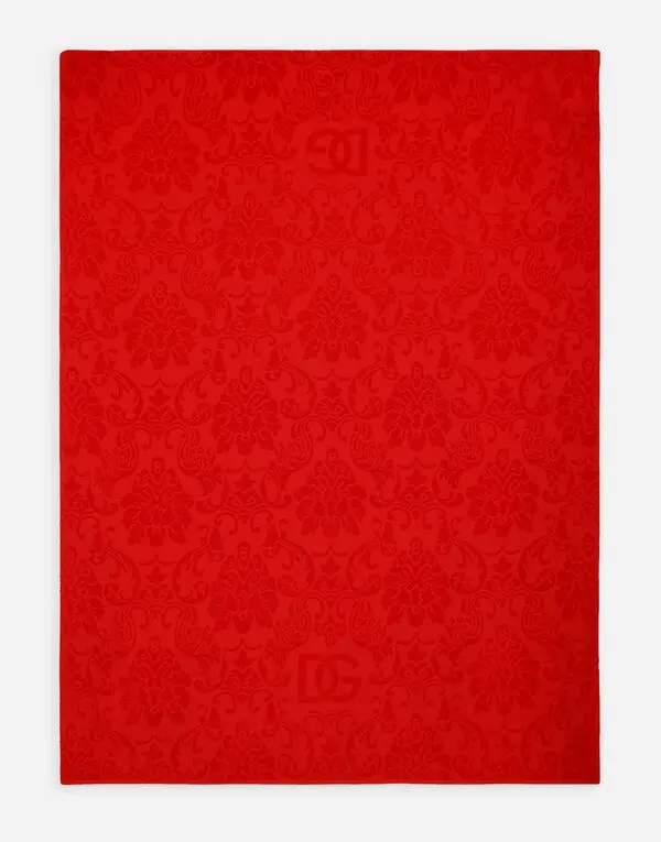 Dolce & Gabbana Beach Towel In Cotton Terry Jacquard