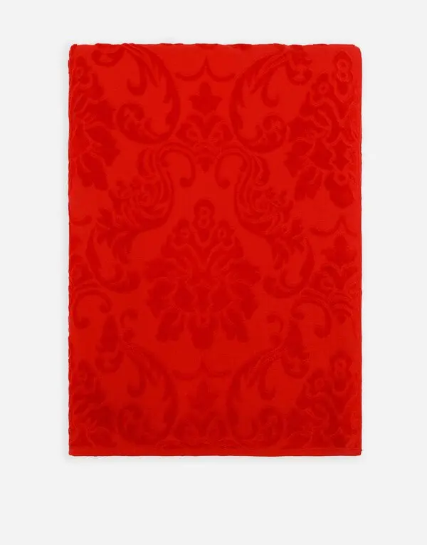 Dolce & Gabbana Beach Towel In Cotton Terry Jacquard