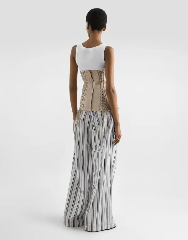 Dolce & Gabbana Ribbed Cropped Tank Top