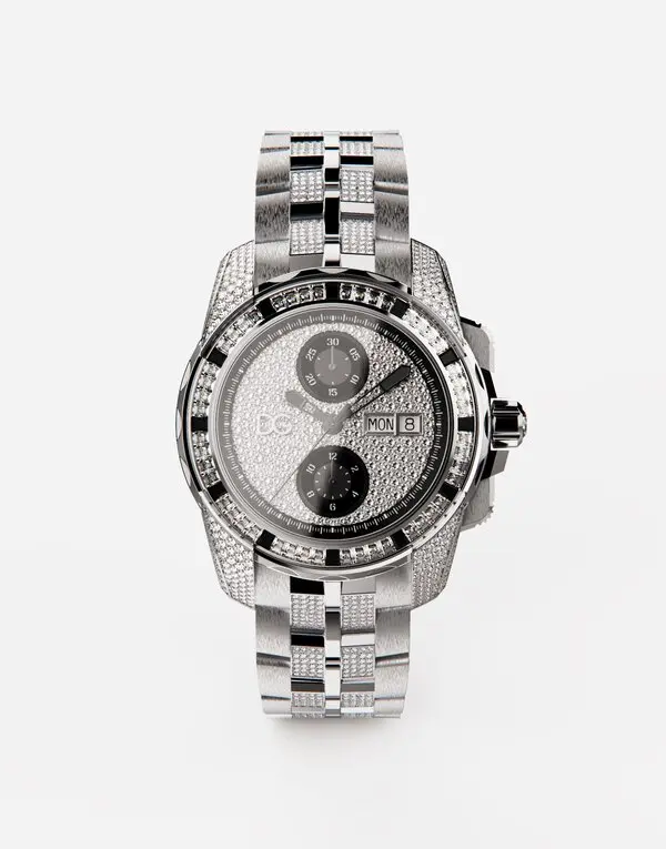 Dolce & Gabbana 18kt Diamond Pavé Watch - White Gold