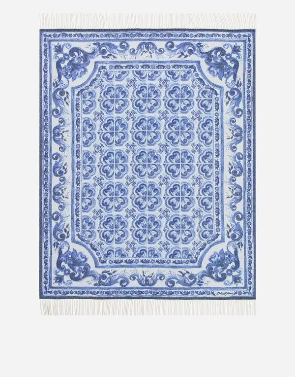 Dolce & Gabbana Cashmere Jacquard Blanket