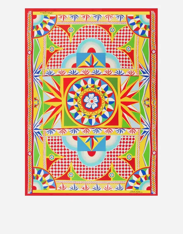 Dolce & Gabbana Silk Blanket Doubled With Wool