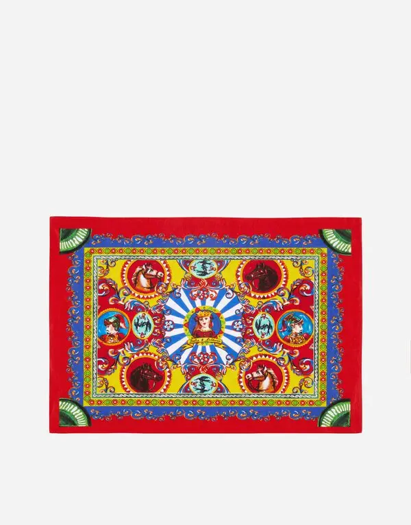 Dolce & Gabbana Set Linen Placemat And Napkin