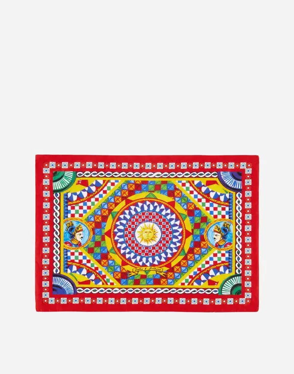 Dolce & Gabbana Set Linen Placemat And Napkin