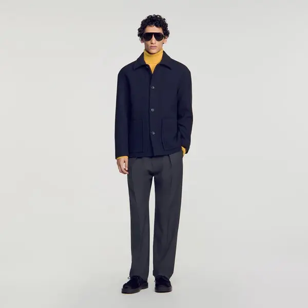 Sandro Wool Worker Jacket