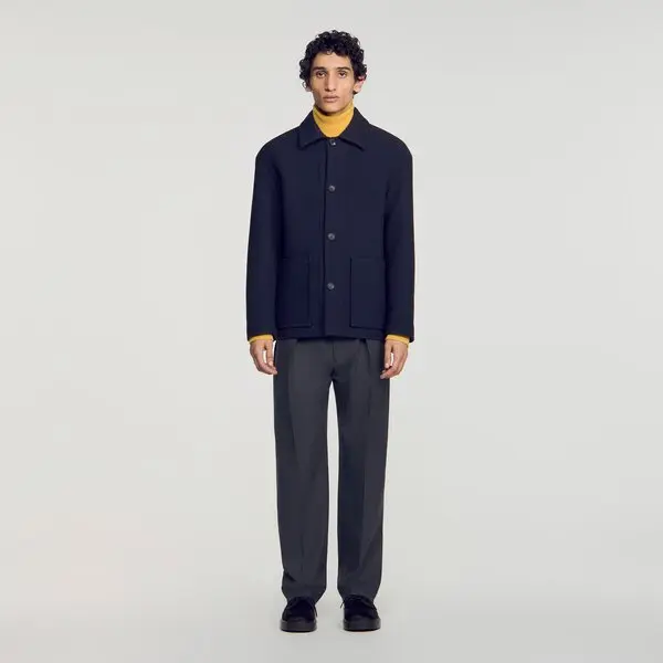 Sandro Wool Worker Jacket