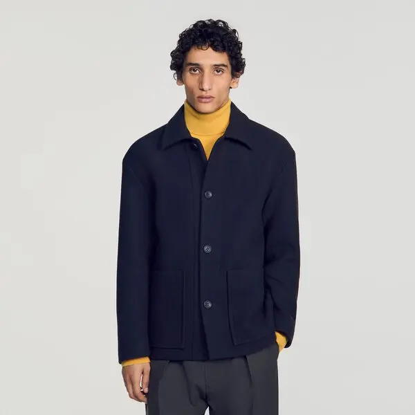 Sandro Wool Worker Jacket