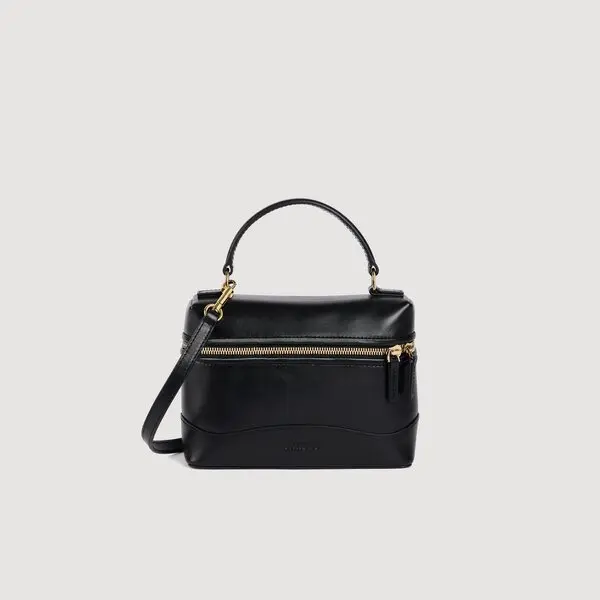 Sandro Tangolino Leather Bag - Black