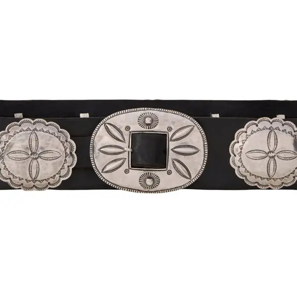 Ralph Lauren Cast Concho Leather Belt