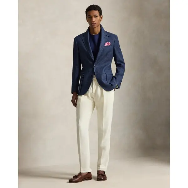 Ralph Lauren The Rl67 Plaid Summer Tweed Jacket