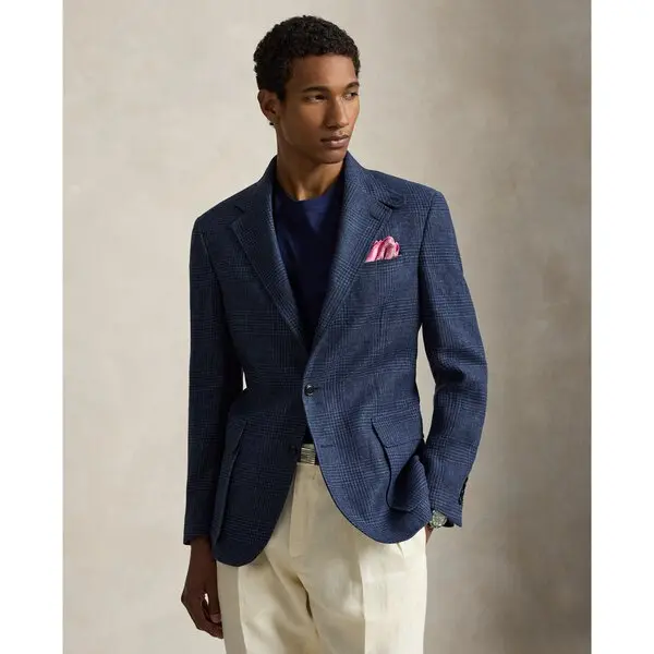 Ralph Lauren The Rl67 Plaid Summer Tweed Jacket