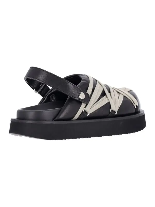 Rick Owens Mules "padded Megalace Platform