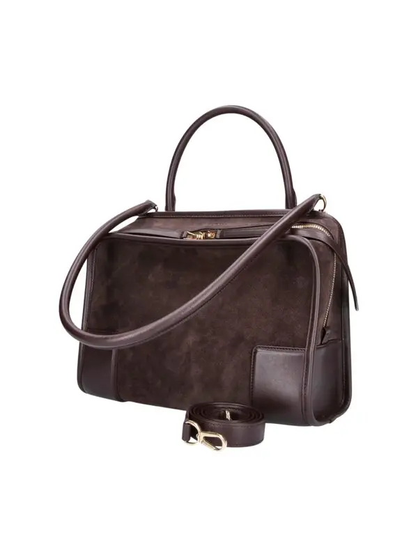 Loewe Amazona 180 Medium Suede Bag - Brown