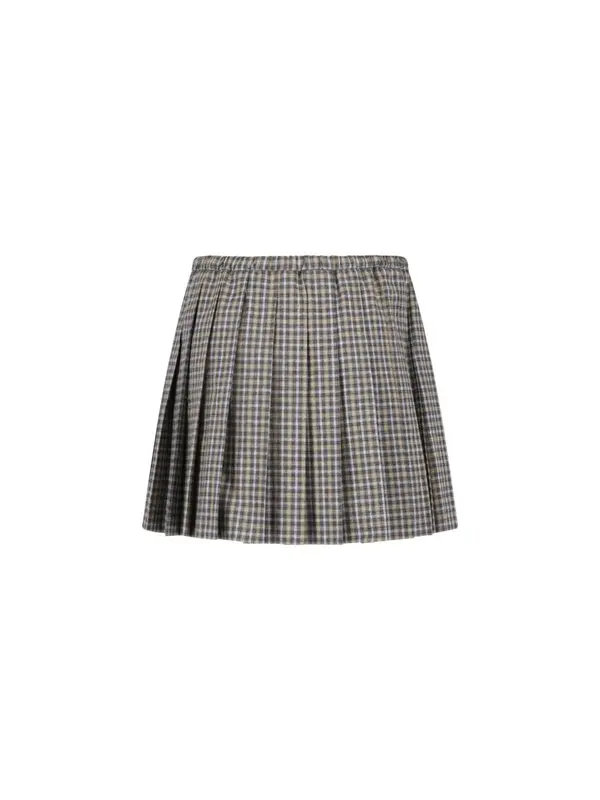 Miu Miu Mini Tartan Skirt