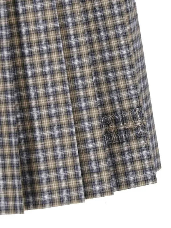 Miu Miu Mini Tartan Skirt