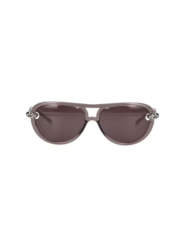 Bottega Veneta Aviator Sunglasses "knot - Brown