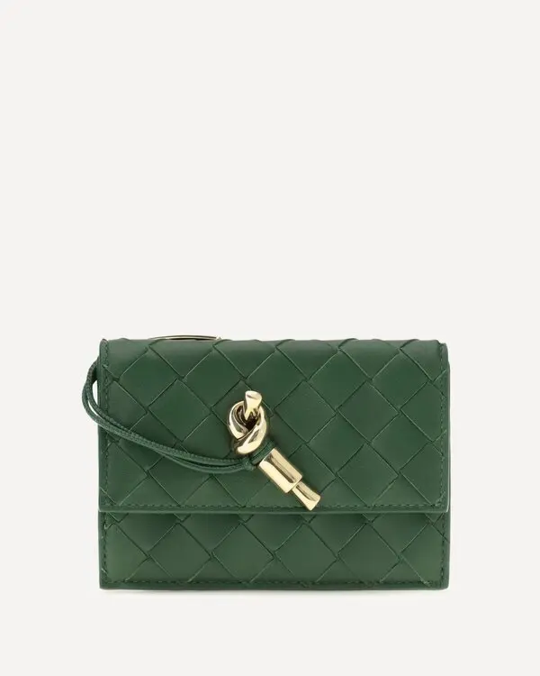 Bottega Veneta Knot Card Holder - Green