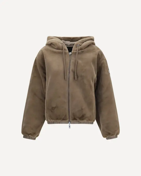 Moose Knuckles Eaton Bunny Reversible Hoodie - Brown