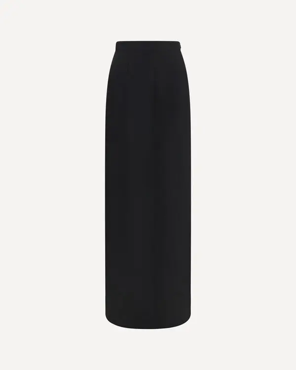 MAISON MARGIELA Long Skirt With Back Slit - Black