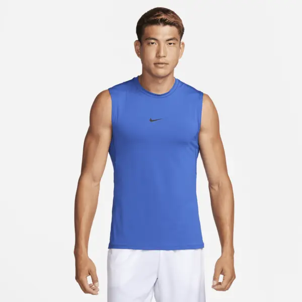 Nike Pro Dri-fit Slim Sleeveless Top - Blue