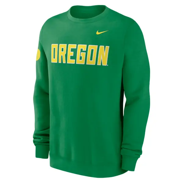 Nike Oregon Sideline Club College Pullover Crew - Green
