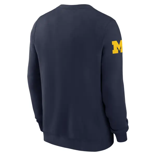 JORDAN Michigan Sideline Club Brand College Pullover Crew