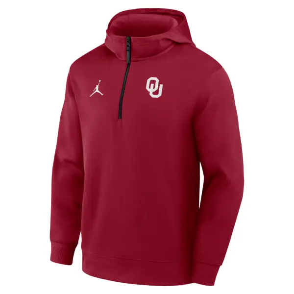 JORDAN Brand College 1/4-zip Hoodie - Red