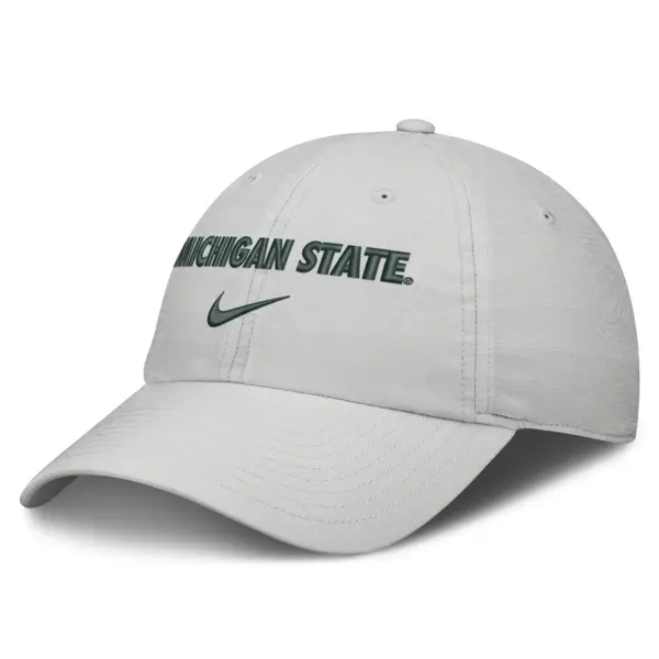 Nike Michigan State Sideline Club Practice Adjustable Hat - Grey