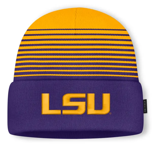 Nike Lsu Sideline Utility College Cuffed Beanie