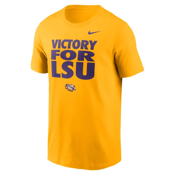 Nike Lsu Sideline Slogan Dri-fit College Long-sleeve T-shirt - Yellow