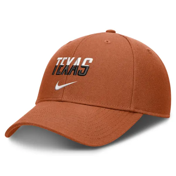 Nike Texas Sideline Rise Gameday Dri-fit College Trucker Adjustable Hat - Orange