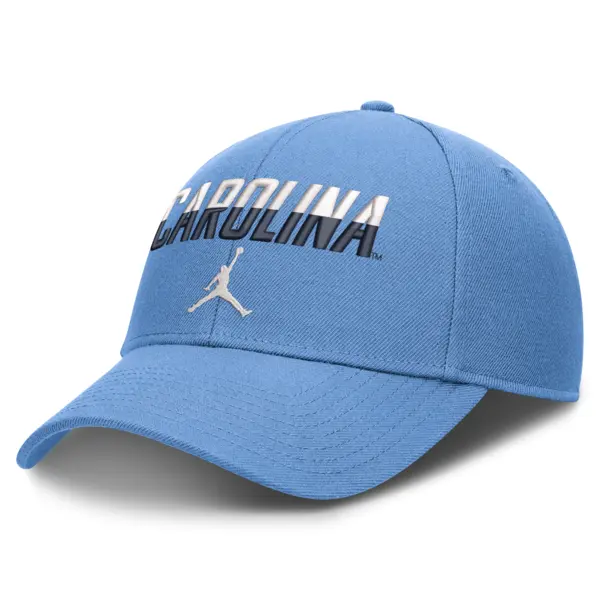 JORDAN North Carolina Sideline Rise Gameday Brand Dri-fit College Trucker Adjustable Hat - Blue