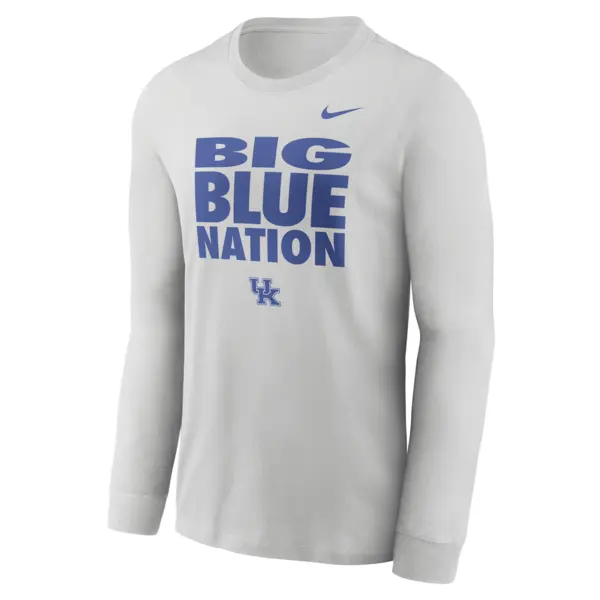 Nike Kentucky Sideline Slogan Dri-fit College Long-sleeve T-shirt - Grey