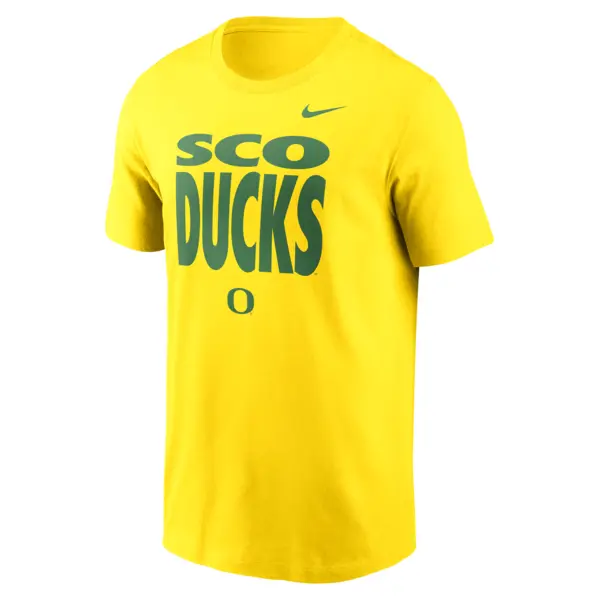 Nike Oregon Sideline Slogan Dri-fit College Long-sleeve T-shirt - Yellow