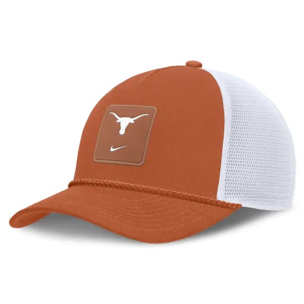 Nike Texas Sideline Gameday Rope College Trucker Adjustable Hat - Orange