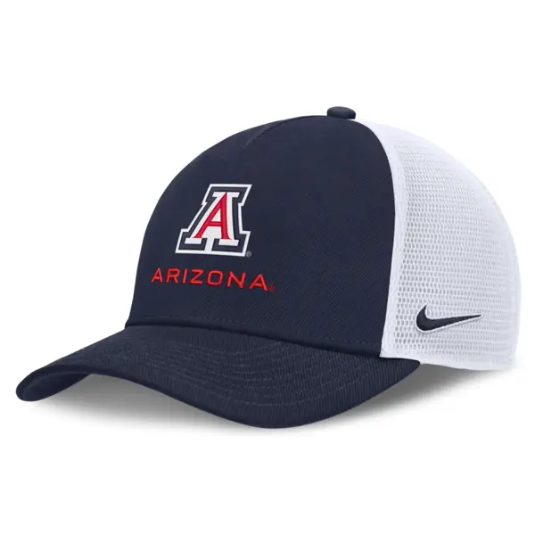 Nike Arizona Sideline Rise Gameday College Trucker Adjustable Hat - Blue