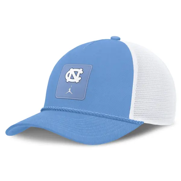 JORDAN Brand North Carolina Sideline Gameday Rope Trucker Hat - Blue