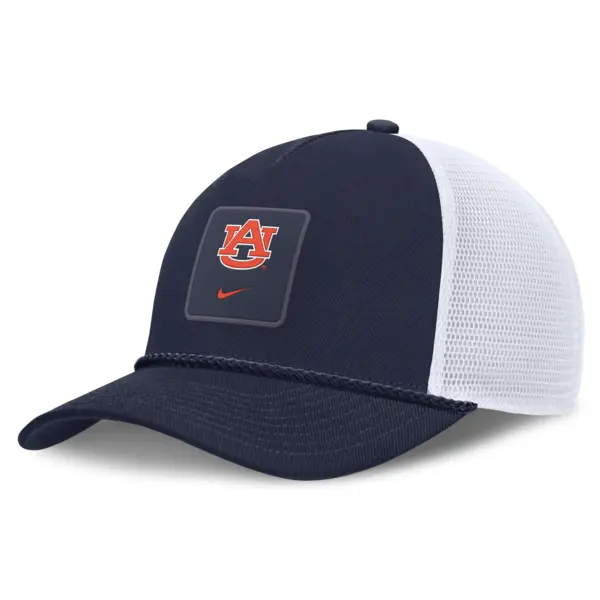 Nike Auburn Sideline Gameday Rope College Trucker Adjustable Hat - Blue